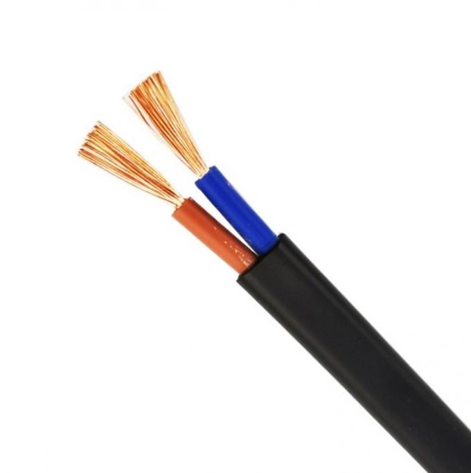 Flat Power Cord Fire Resistant Control Cable RVVB Annealed Bare Copper Wire